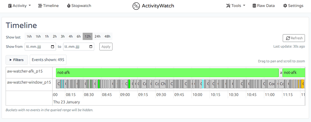 Switch to yesterday easily - Features - ActivityWatch Forum